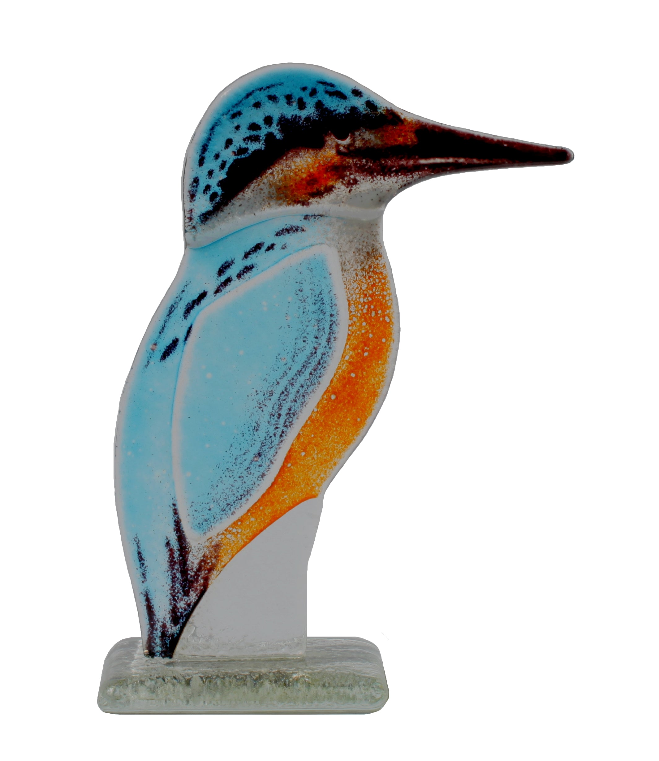 Kingfisher Fused Glass | Mouth Blown Glass Gift | UK Designed – The ...